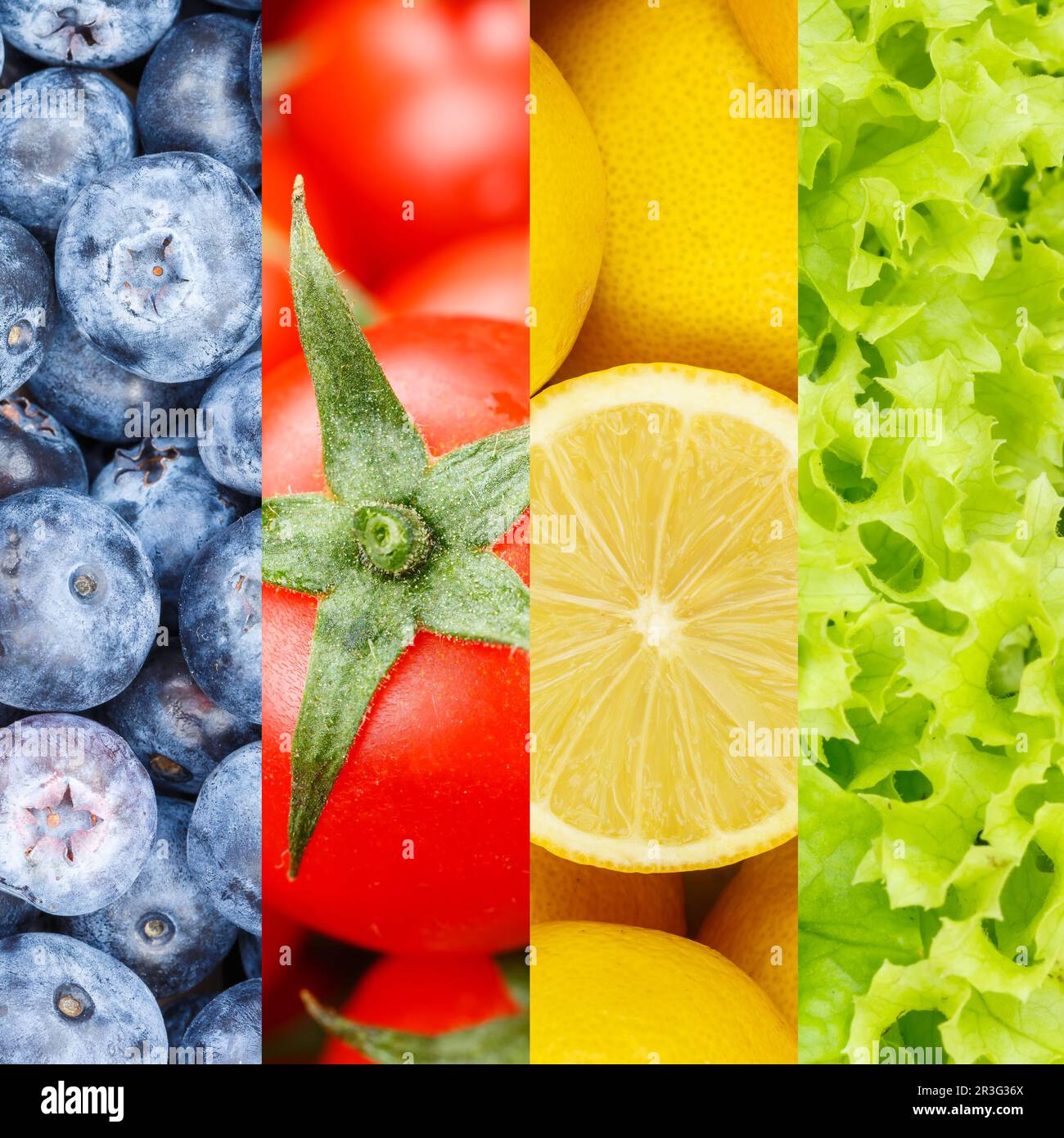 Fruits fruit and vegetables collage collection background with berries ...