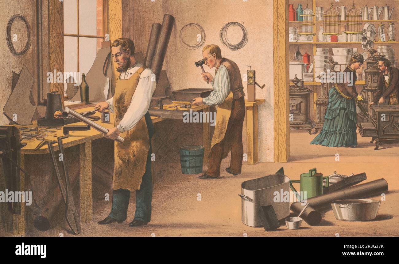 Prang's aids for object teaching, tinsmith Stock Photo - Alamy