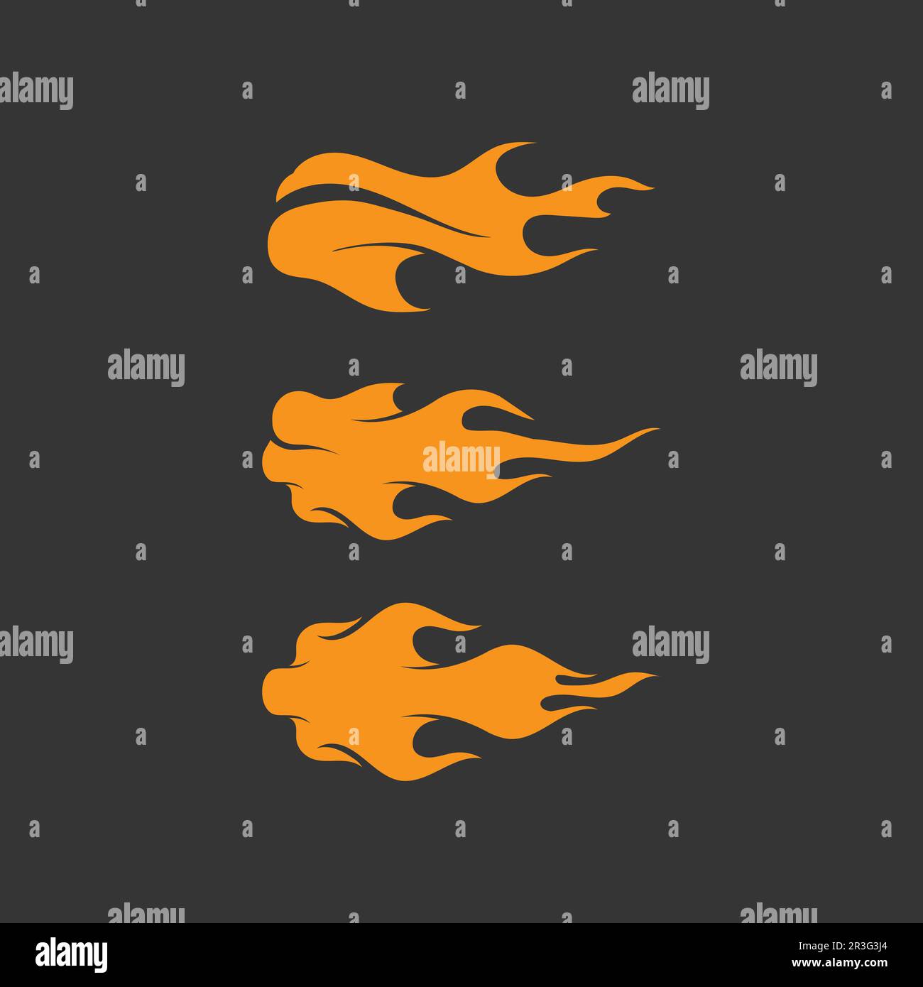 fire logo and icon, hot flaming element Vector flame illustration ...