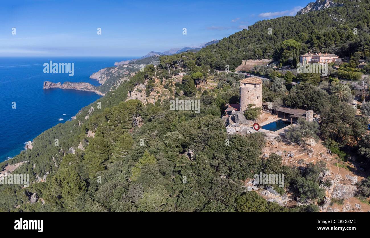 Son Galceran Tower, 1579, and Sa Foradada, Valldemossa, Majorca ...