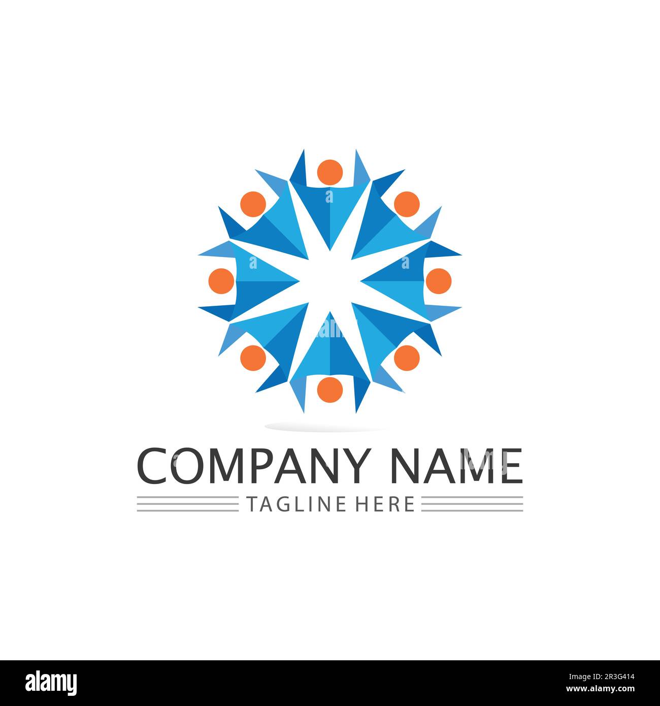 succes people logo team work brand and business logo, vector community ...