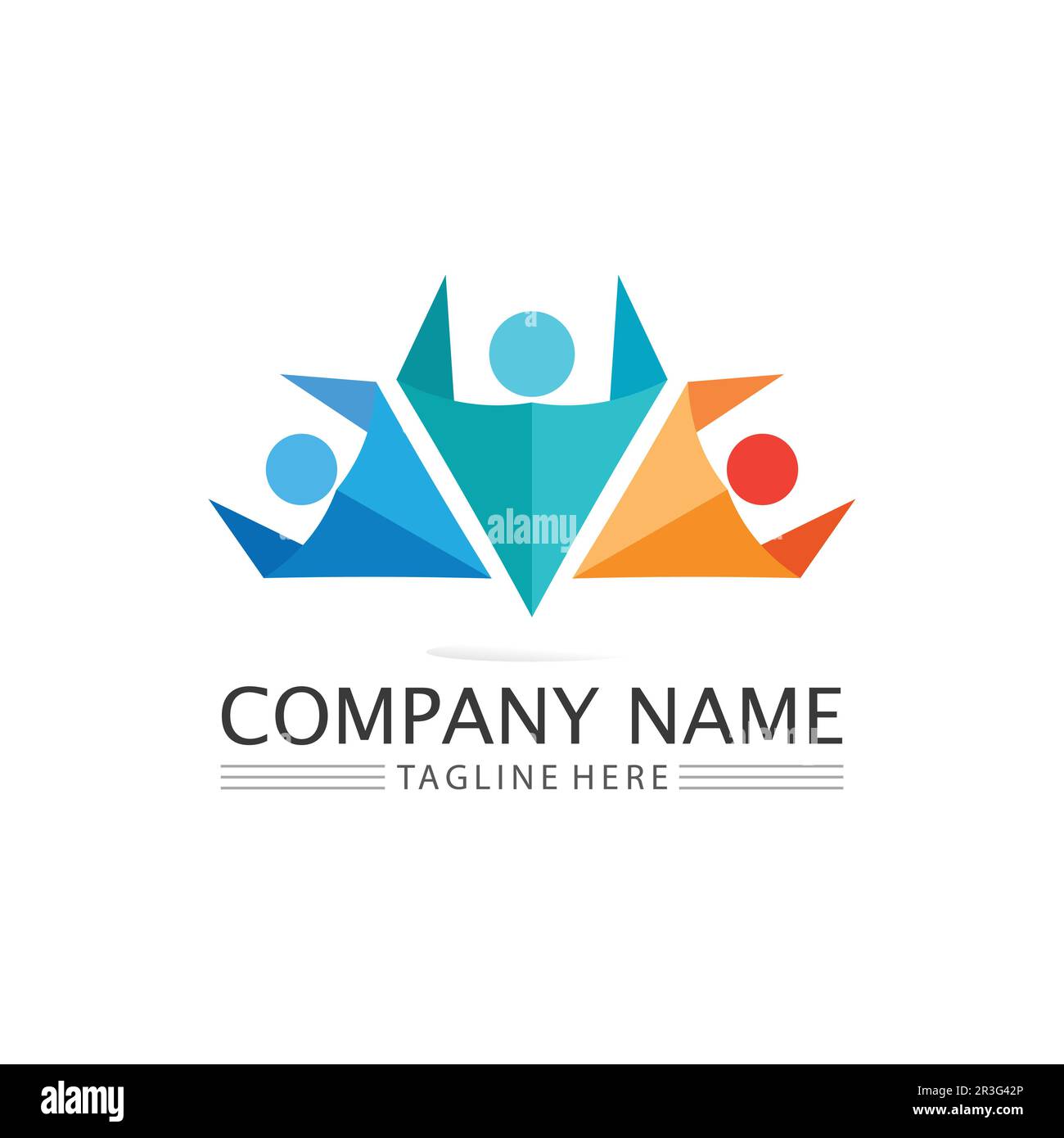 succes people logo team work brand and business logo, vector community ...
