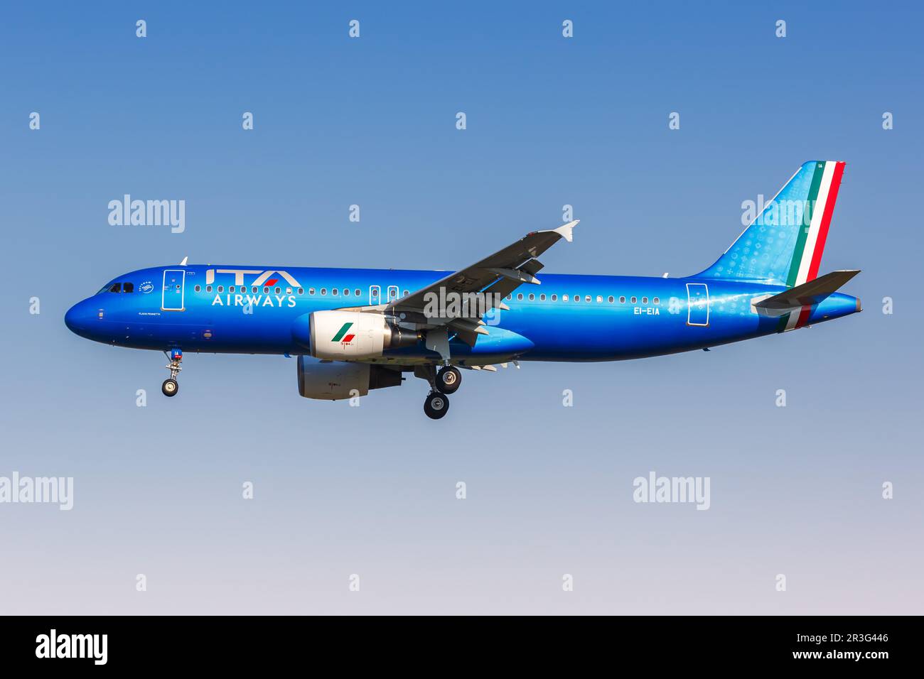 ITA Airways Airbus A320 aircraft Milan Linate Airport in Italy Stock ...