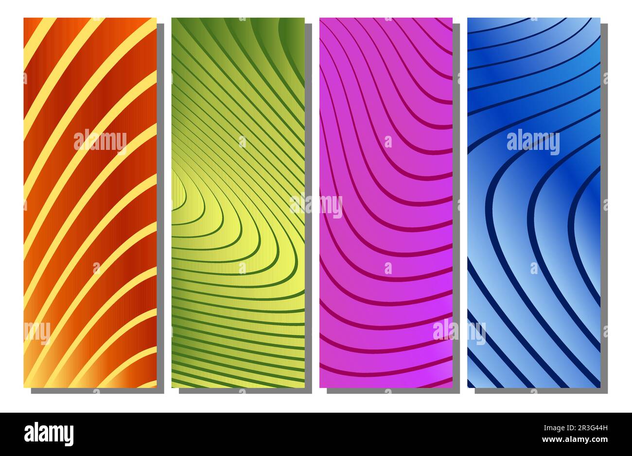 A set of colorful abstract backgrounds. Linear composition. layout for ...