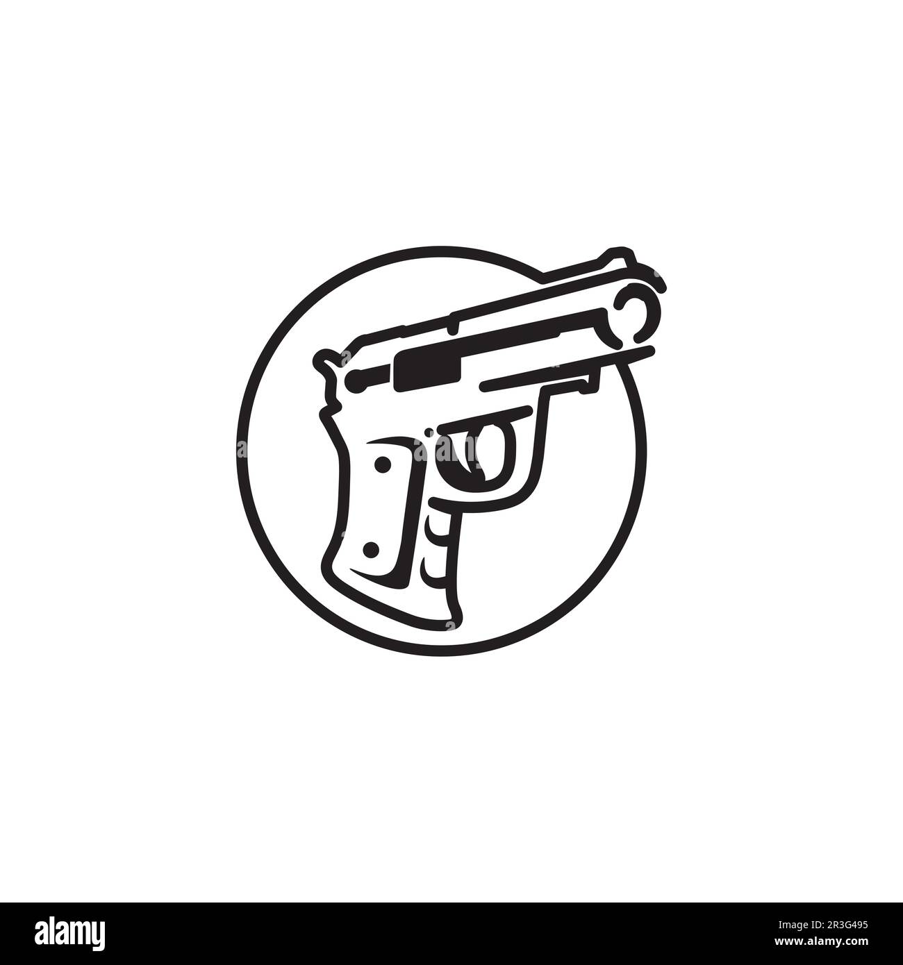 Gun logo and Army soldier sniper shot vector Design Illustration ...