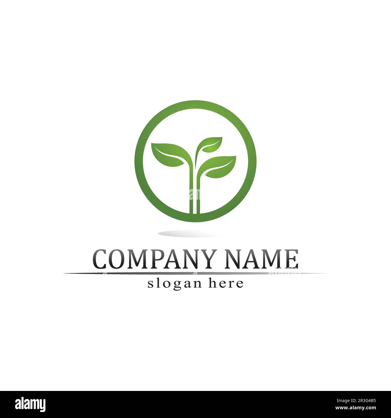 Tree leaf vector and green logo design friendly concept Stock Vector ...