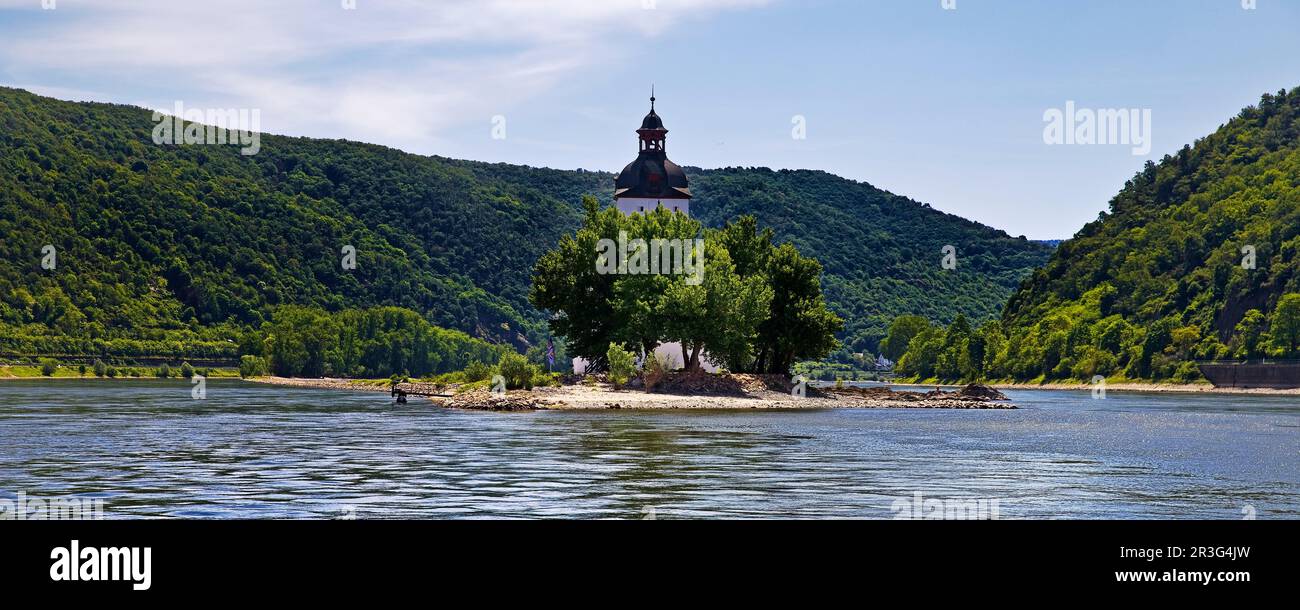 Pfalzgrafenstein Castle, island castle in the Rhine, UNESCO World ...
