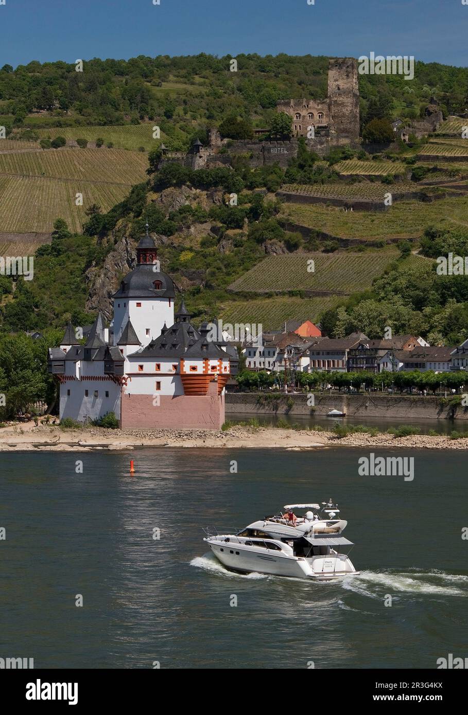 Gutenfels Castle and Pfalzgrafenstein Castle, Upper Middle Rhine Valley ...