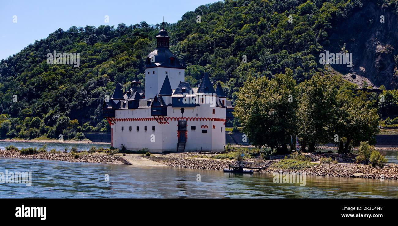 Pfalzgrafenstein Castle, island castle in the Rhine, UNESCO World ...