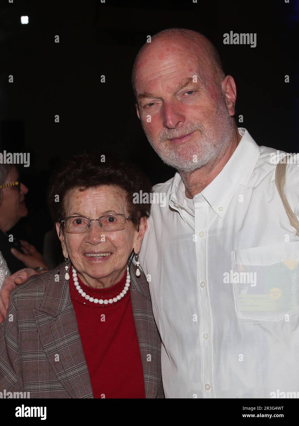 Polish-Israeli Holocaust survivor Batsheva Dagan with son Amir at the ...
