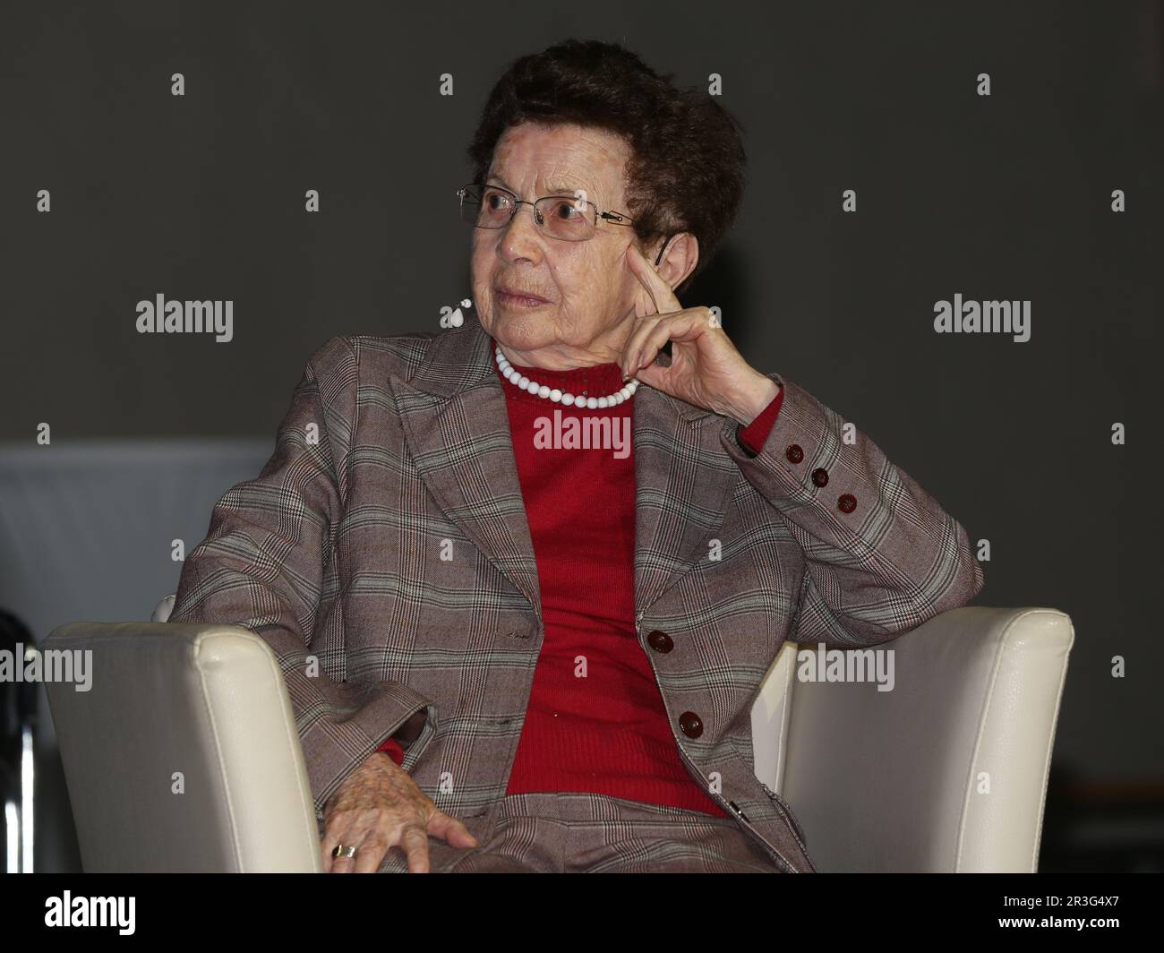 Holocaust survivor Batsheva Dagan at Jewish Culture Days Saxony-Anhalt ...