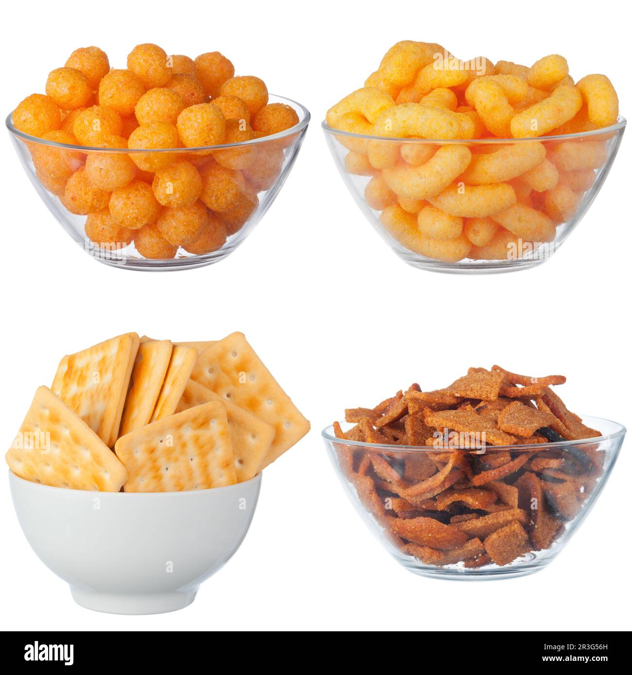 snacks for beer on a white background Stock Photo - Alamy