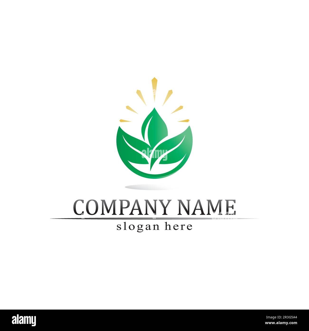 Tree leaf vector and green logo design friendly concept Stock Vector ...
