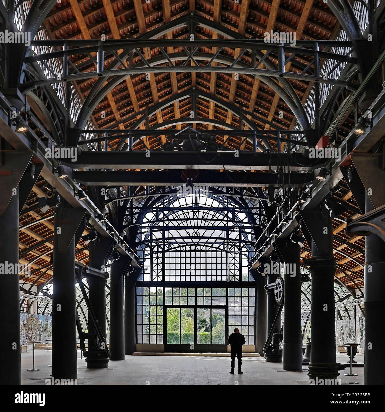 Sayner Huette, interior view of the old casting hall, Bendorf ...