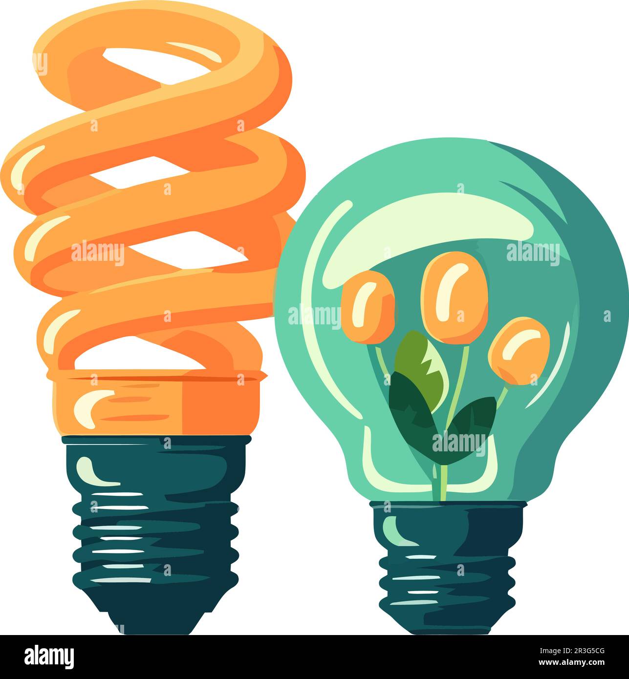 energy sustainable light bulbs Stock Vector Image & Art - Alamy
