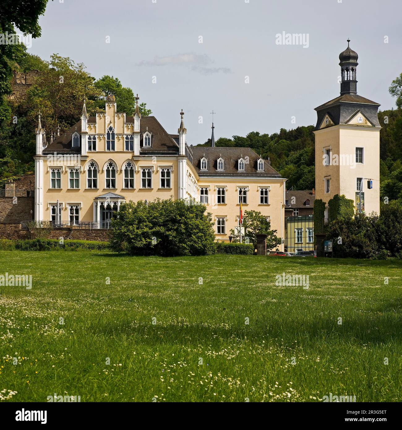 Sayn Castle, Bendorf, Mayen-Koblenz district, Rhineland-Palatinate ...