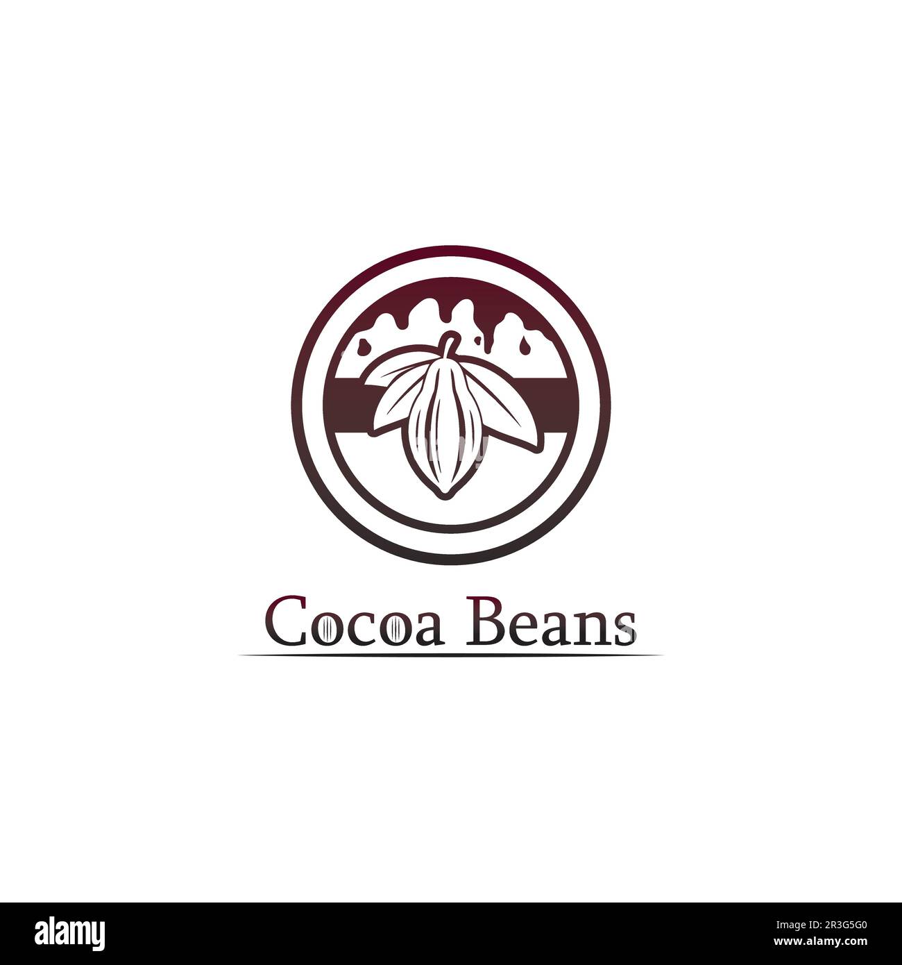 chocolate logo and cocoa icon and vector design nut and nut delicious ...