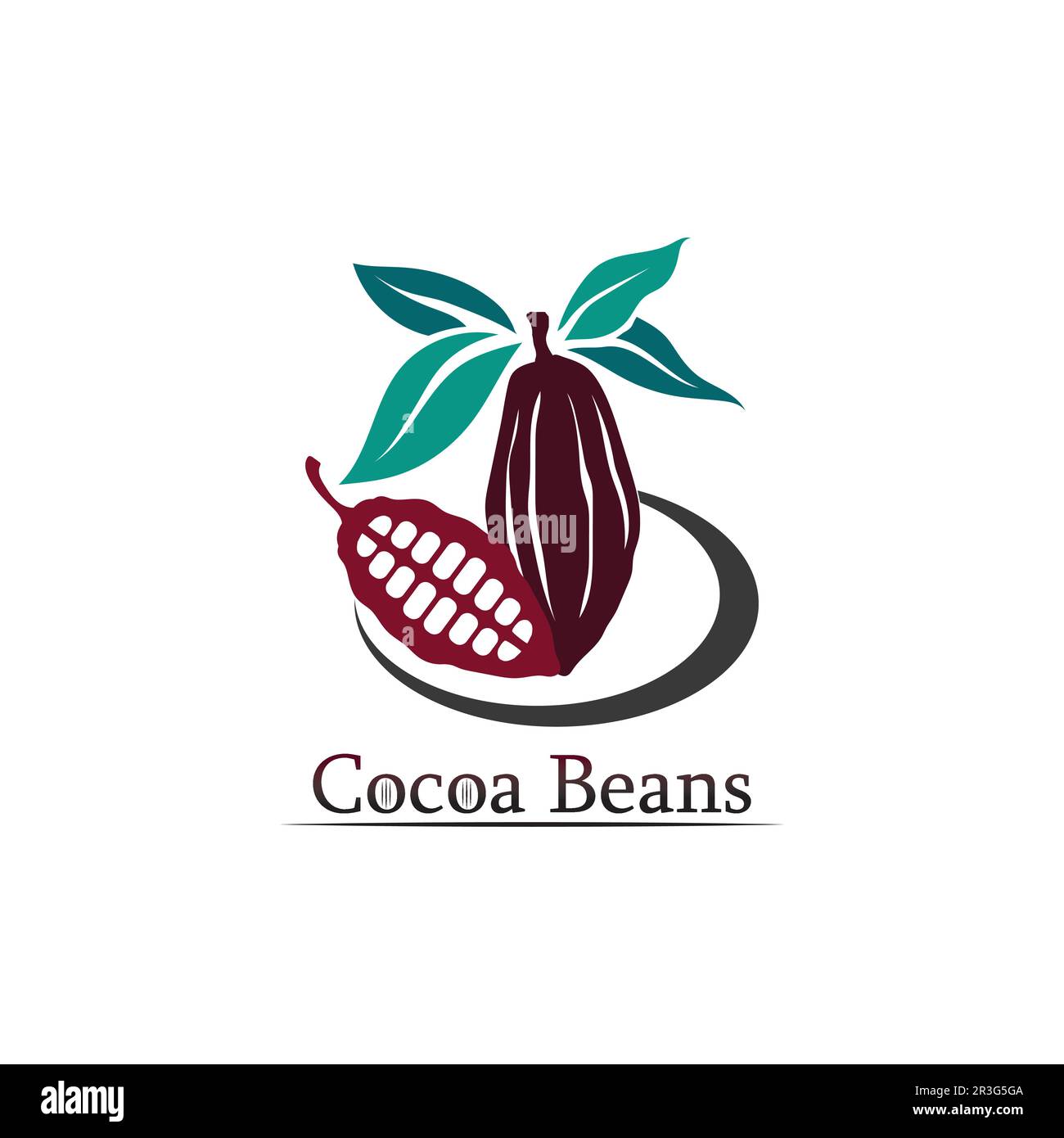 chocolate logo and cocoa icon and vector design nut and nut delicious ...
