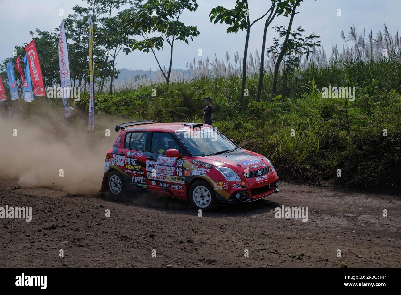 FBRT NFT Team using red Swift drifting on Kejurnas Sprint Rally 2023 on ...