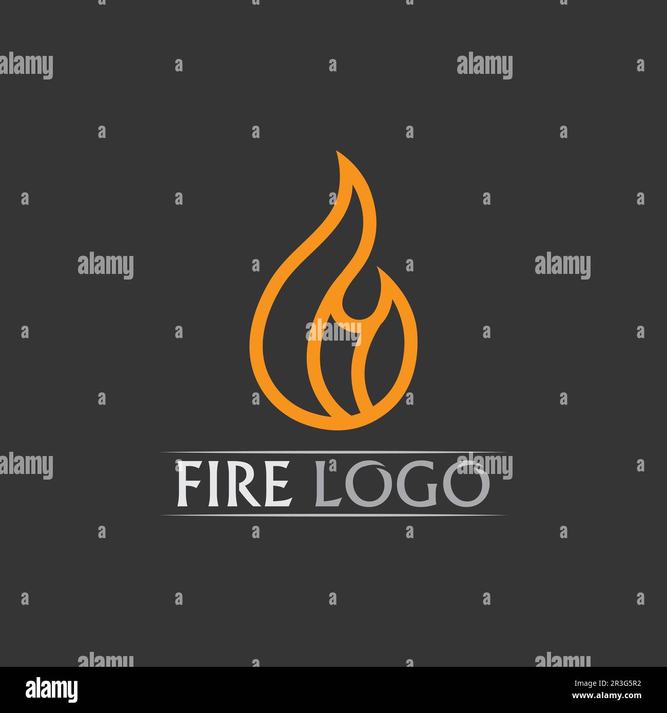 Fire flame vector illustration design template, fire logo, hot, orange ...