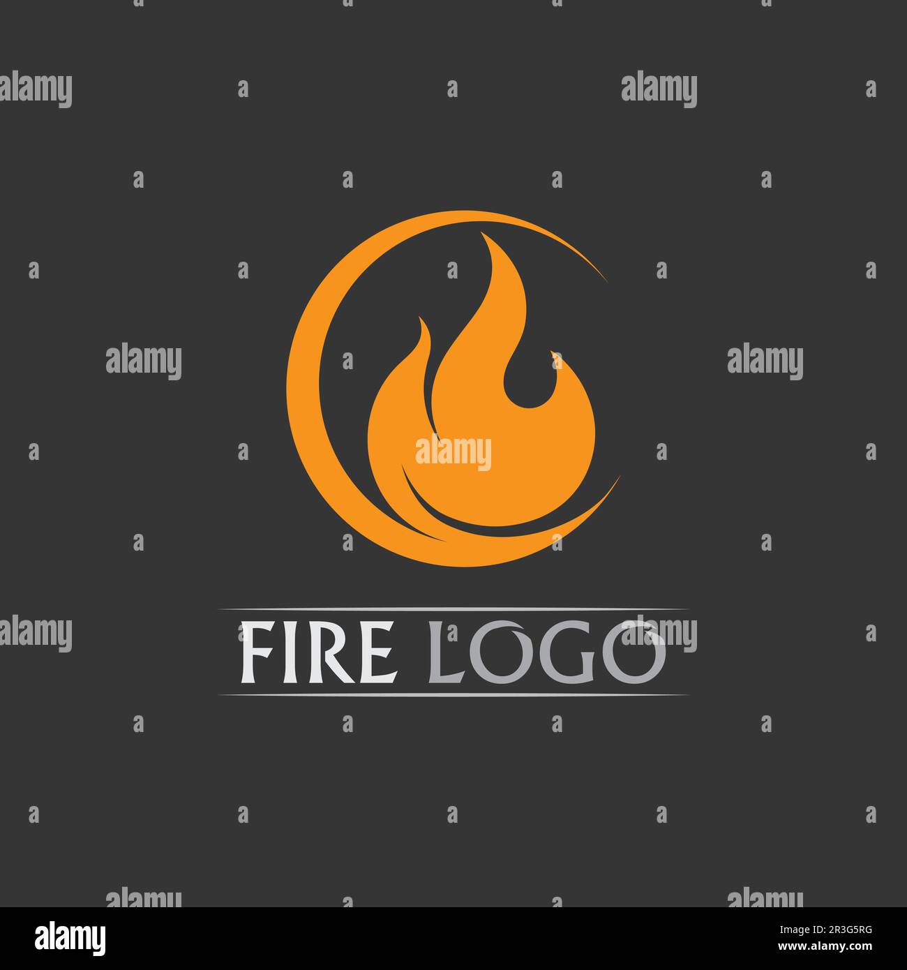 Fire flame vector illustration design template, fire logo, hot, orange ...