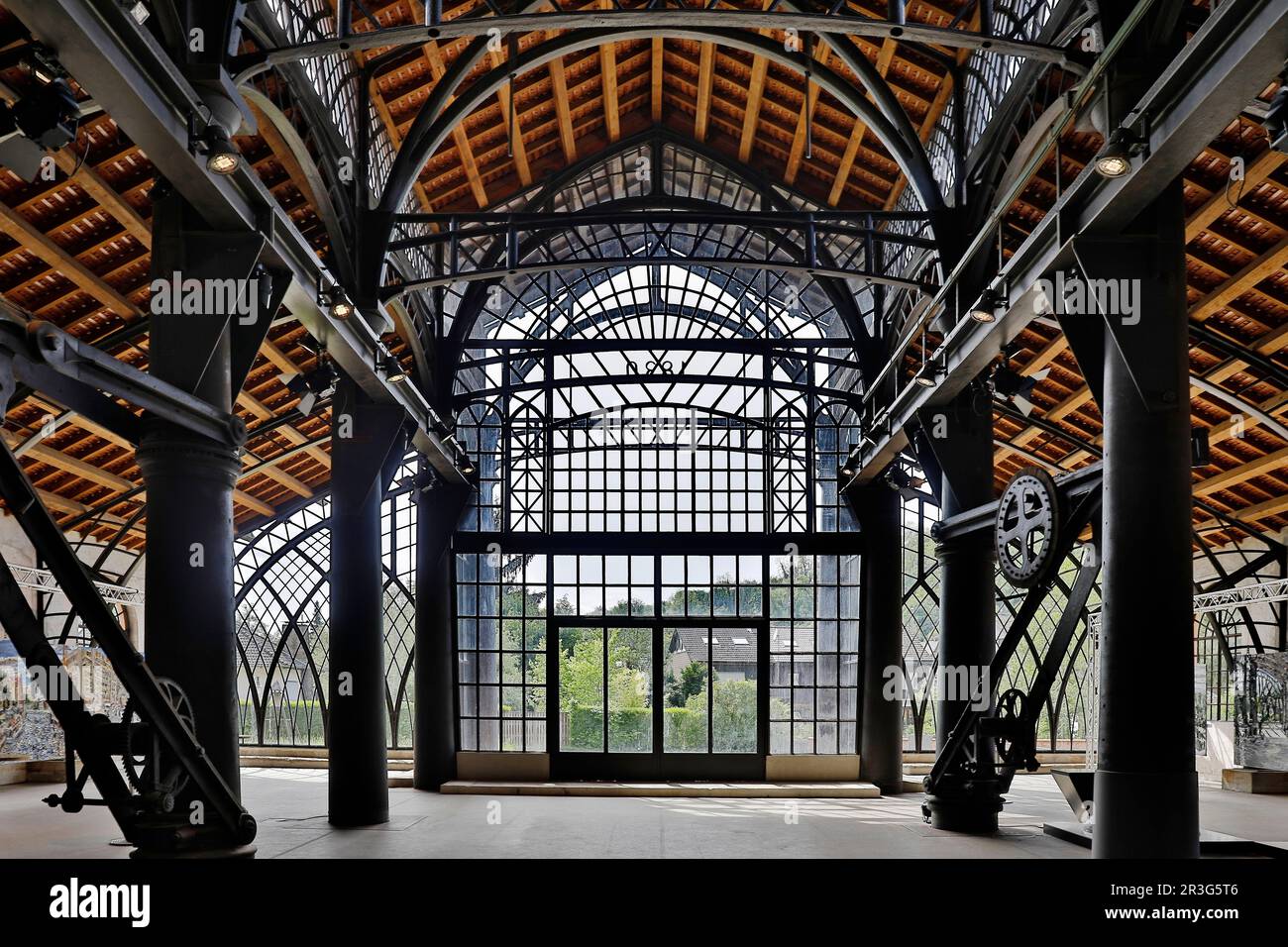 Sayner Huette, interior view of the old casting hall, Bendorf ...
