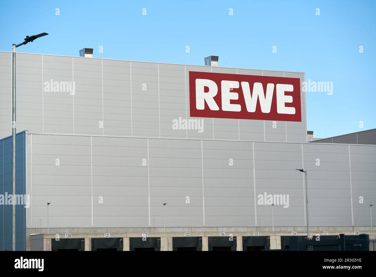 New central warehouse of the German food retailer Rewe in the ...