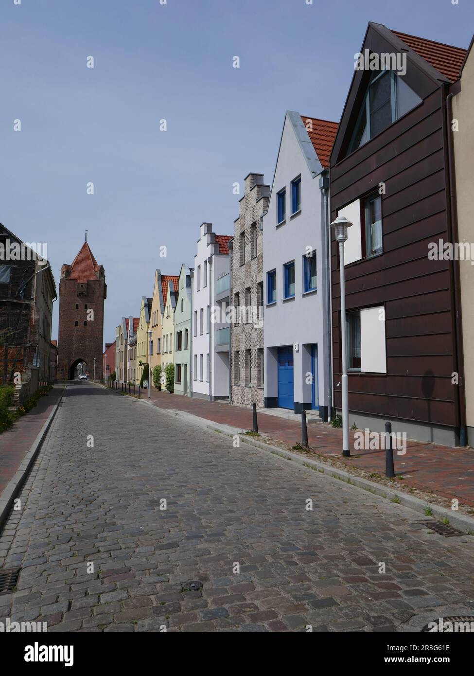 Old town alley in Barth, Mecklenburg Western Pomerania Stock Photo - Alamy