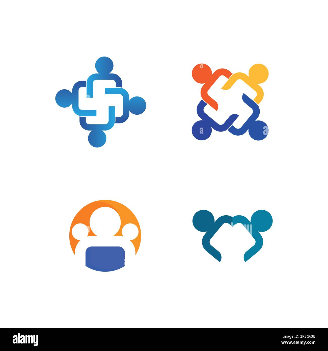 succes people logo team work brand and business logo, vector community ...