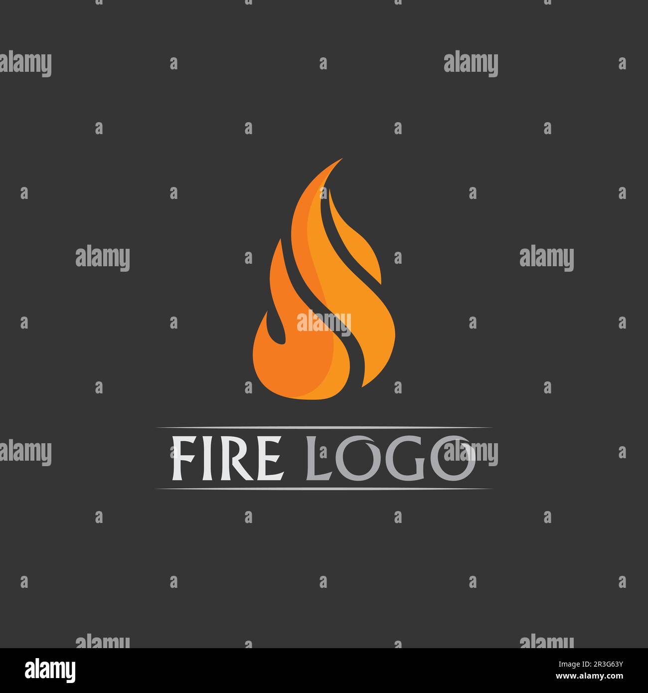 fire logo and icon, hot flaming element Vector flame illustration ...