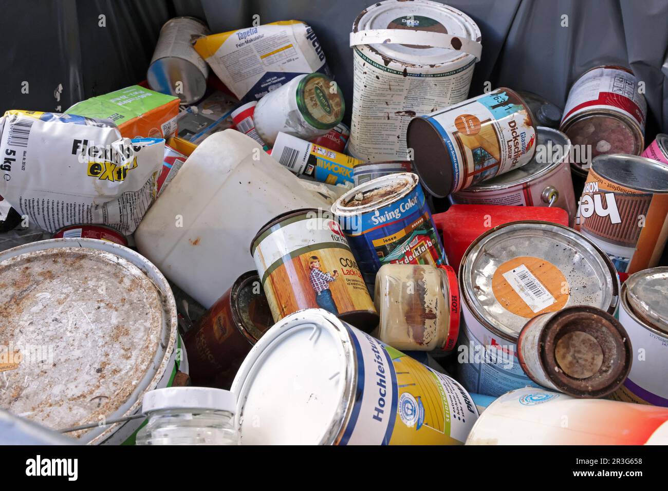 Hazardous waste colors Stock Photo - Alamy