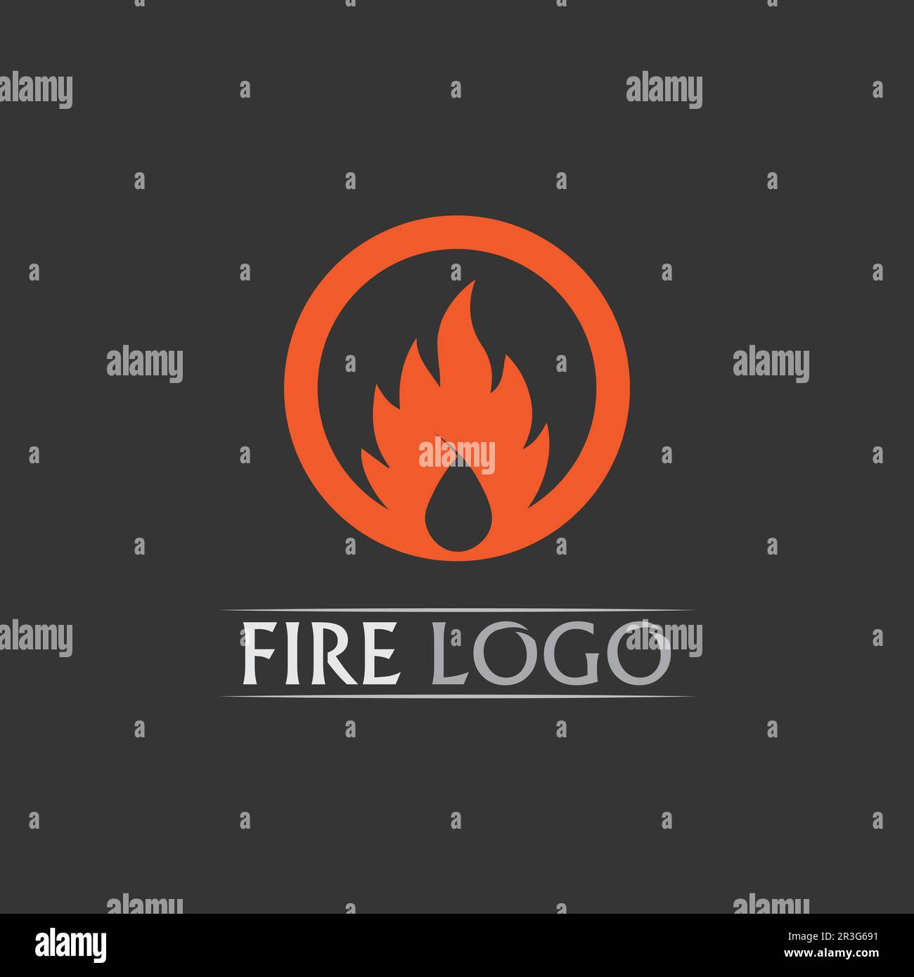 fire logo and icon, hot flaming element Vector flame illustration ...