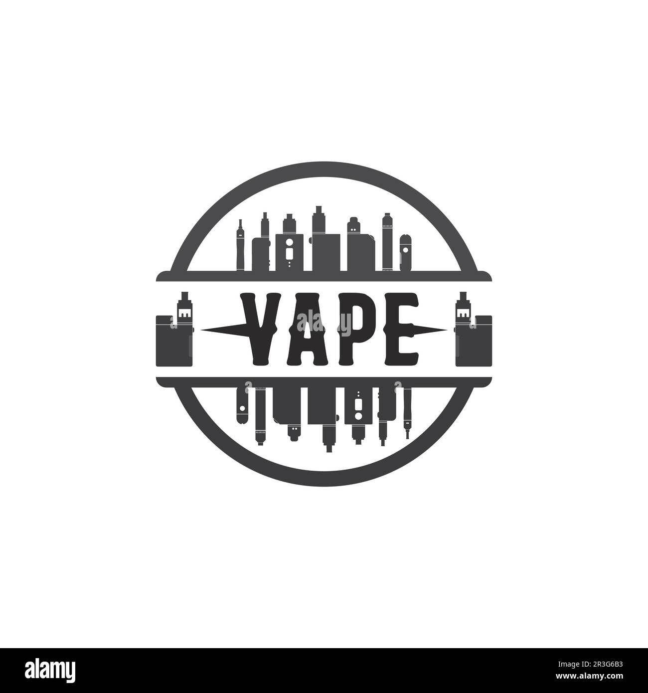 vape and vapor logo icon smoke vector and set design for vapers vaping ...