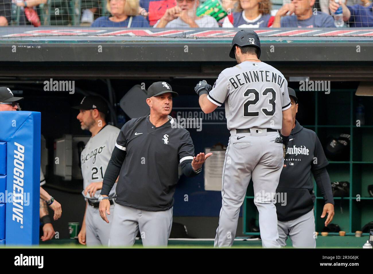 CLEVELAND, OH - MAY 23: Chicago White Sox left fielder Andrew ...