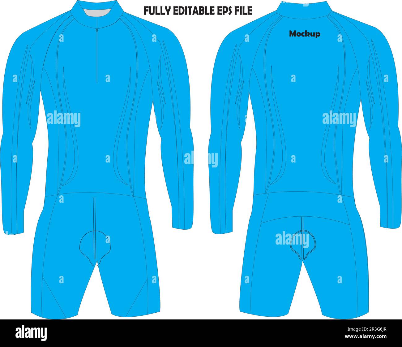 Cycling Skin Suit Mock up Stock Vector Image & Art - Alamy