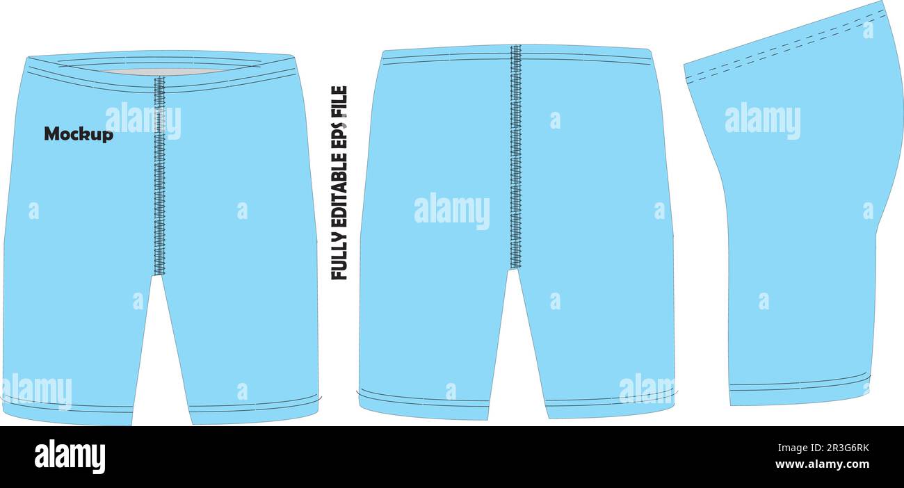 Cycling Shorts Mock up Stock Vector Image & Art - Alamy
