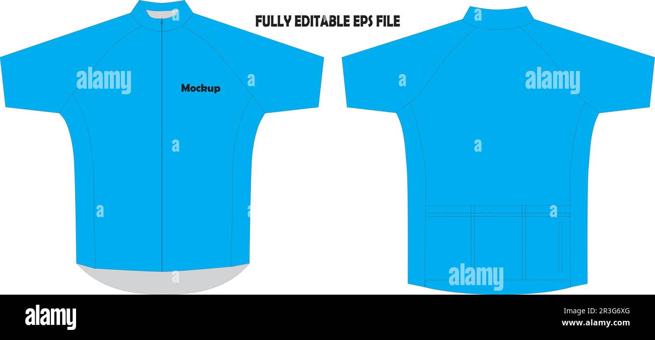 Sublimated Cycling Jersey Mock up Stock Vector Image & Art - Alamy