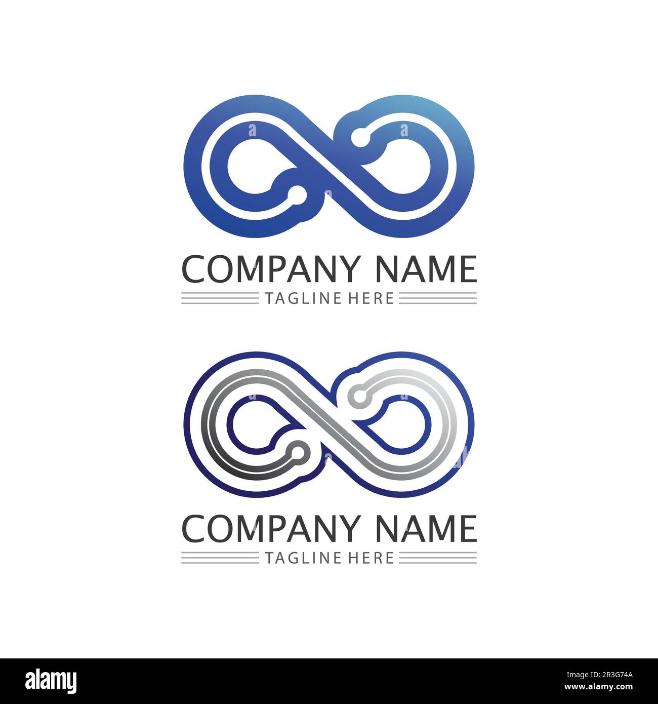 infinity design logo and 8 icon, vector, sign, creative logo for ...