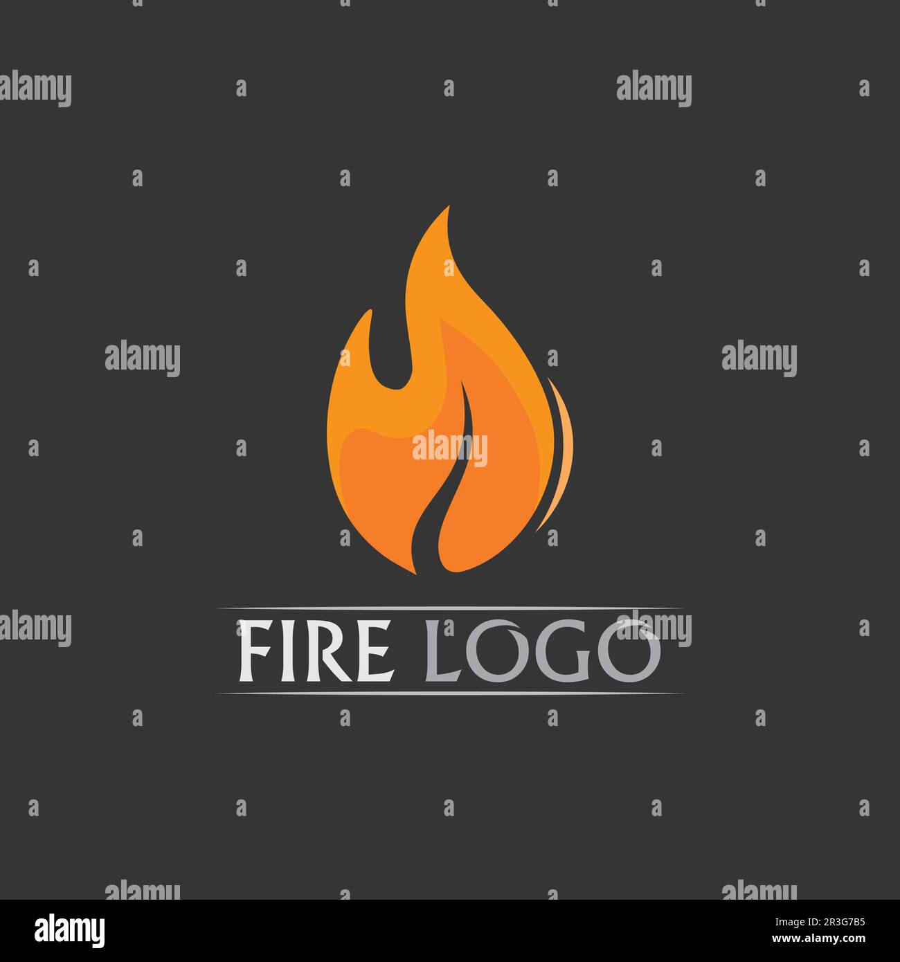 fire logo and icon, hot flaming element Vector flame illustration ...