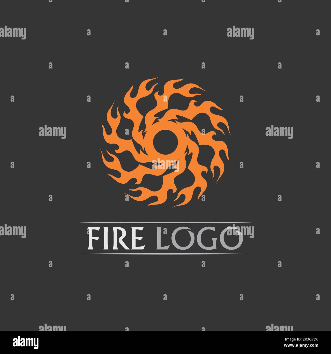 fire logo and icon, hot flaming element Vector flame illustration ...