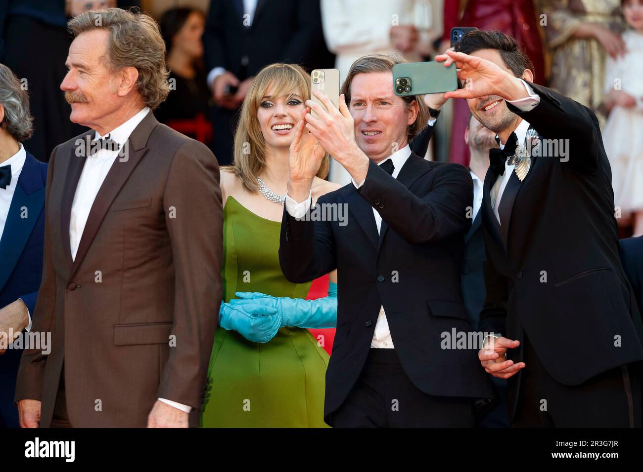 Bryan Cranston, Maya Hawke, Wes Anderson and Adrien Brody attend the ...