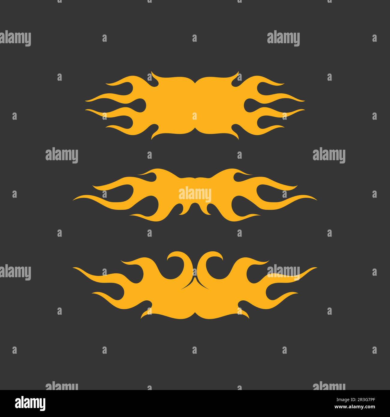 fire logo and icon, hot flaming element Vector flame illustration ...