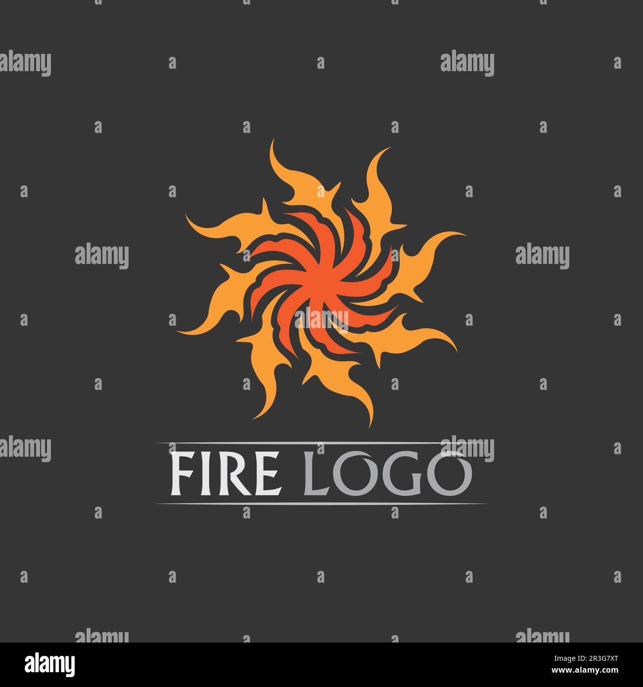 fire logo and icon, hot flaming element Vector flame illustration ...