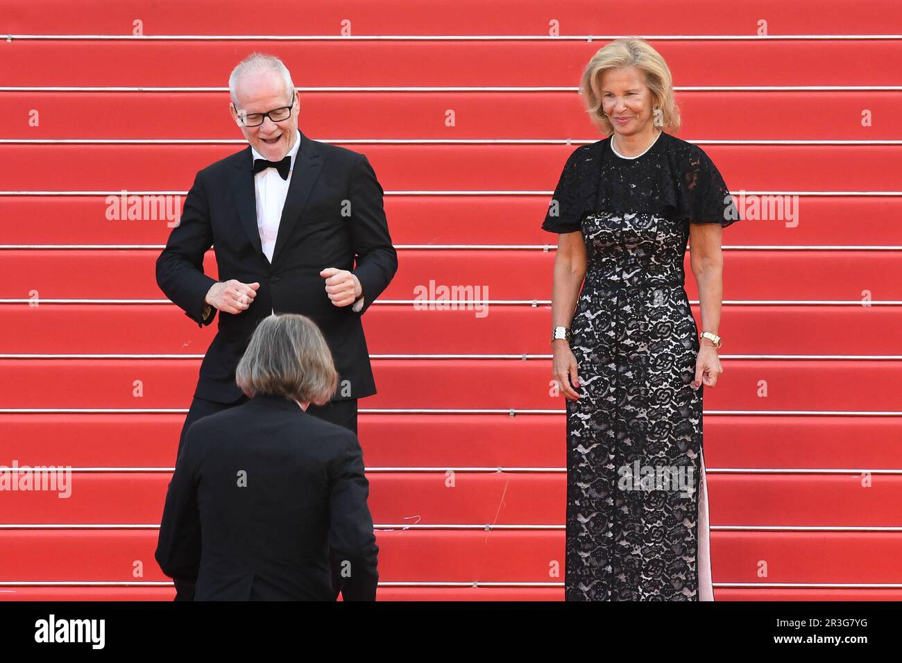 Cannes, France. 23rd May, 2023. Thierry Fremaux, Iris Knobloch ...