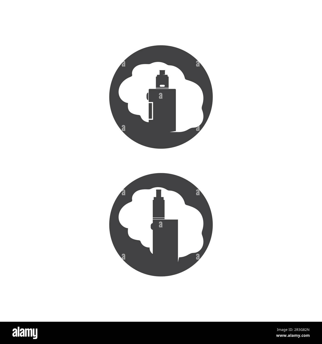 vape and vapor logo icon smoke vector and set design for vapers vaping ...