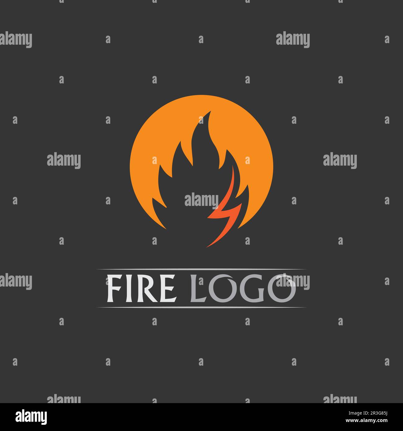 fire logo and icon, hot flaming element Vector flame illustration ...