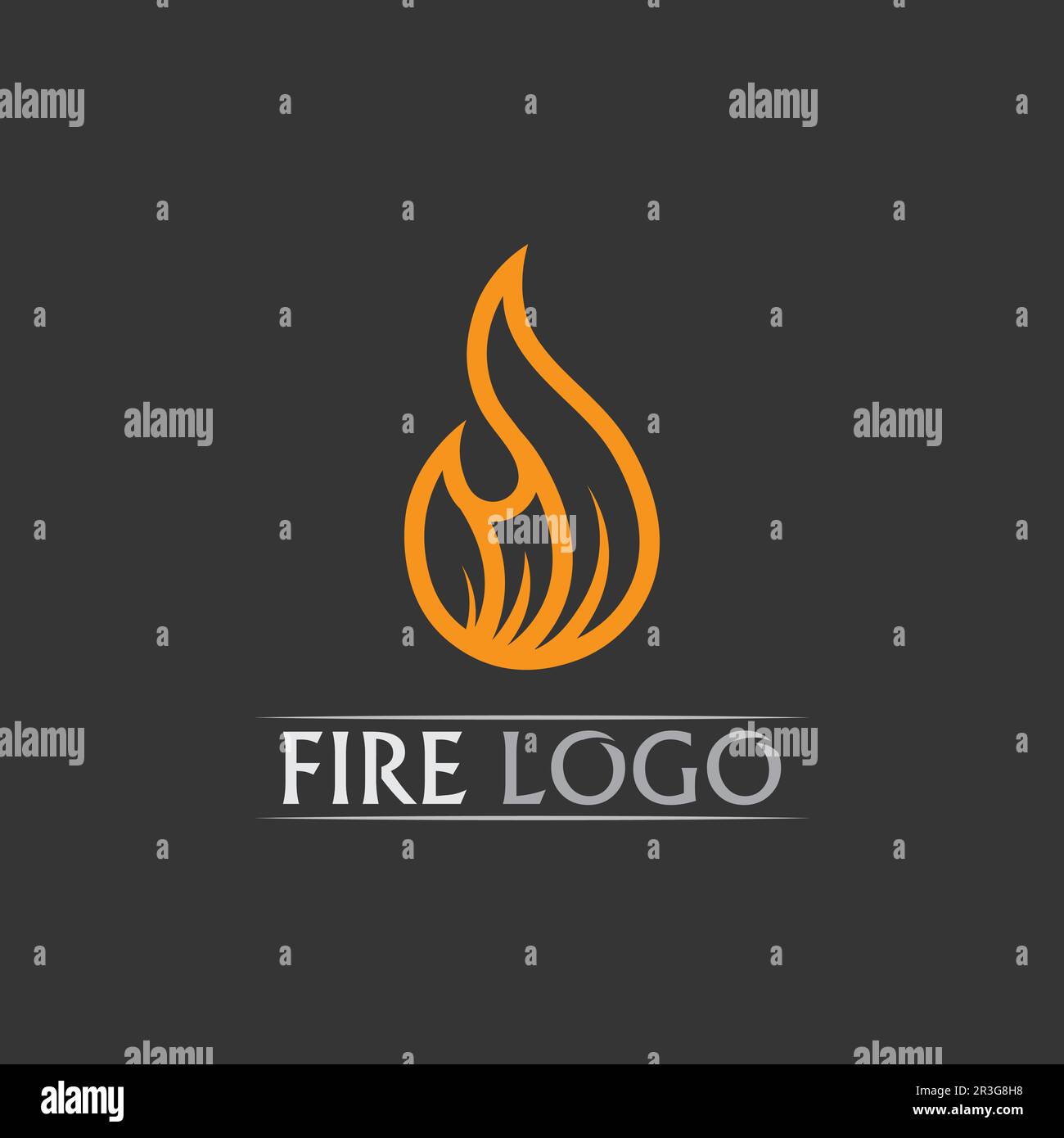 fire logo and icon, hot flaming element Vector flame illustration ...