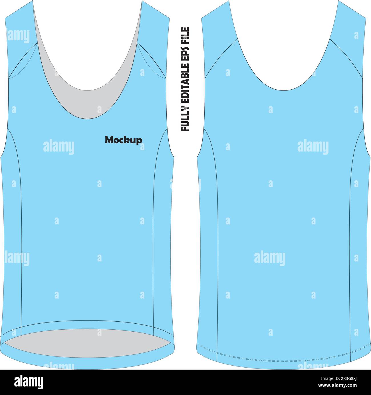 Running Vest Singlets Mock up Stock Vector Image & Art - Alamy