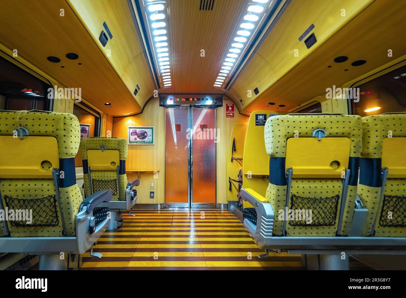 Yufuin, Japan - Nov 27 2022: Yufuin no Mori is a limited express train ...
