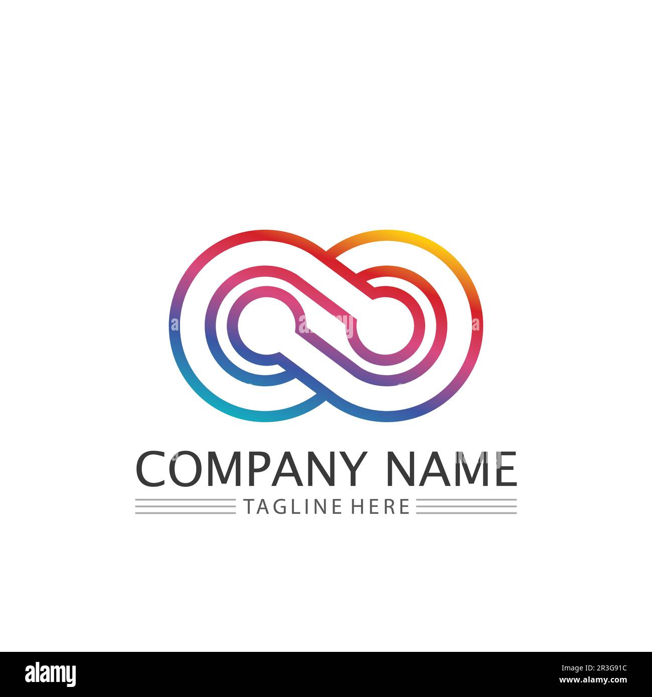Infinity Design Vector icon illustration Logo template design Stock ...